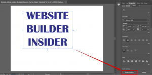 How do I convert text to an object in Illustrator ...