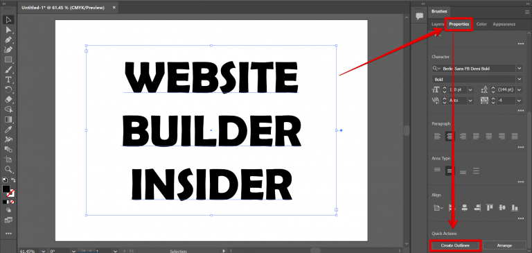 How do I convert text to a shape in Illustrator ...