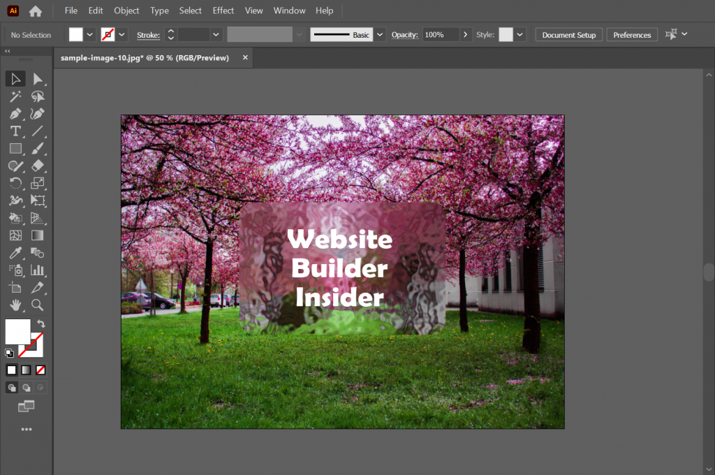 How do you make a glass effect in Illustrator? - WebsiteBuilderInsider.com