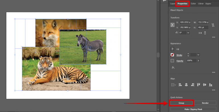 How do I combine multiple images into one in Illustrator ...