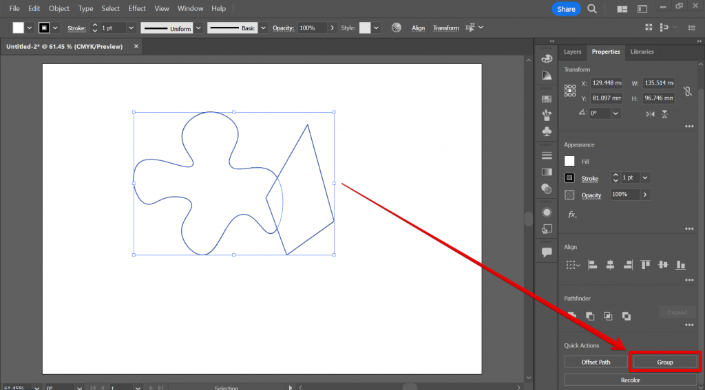 How do I join two closed paths in Illustrator? - WebsiteBuilderInsider.com
