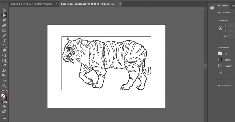 How do I convert an image to outline in Illustrator ...