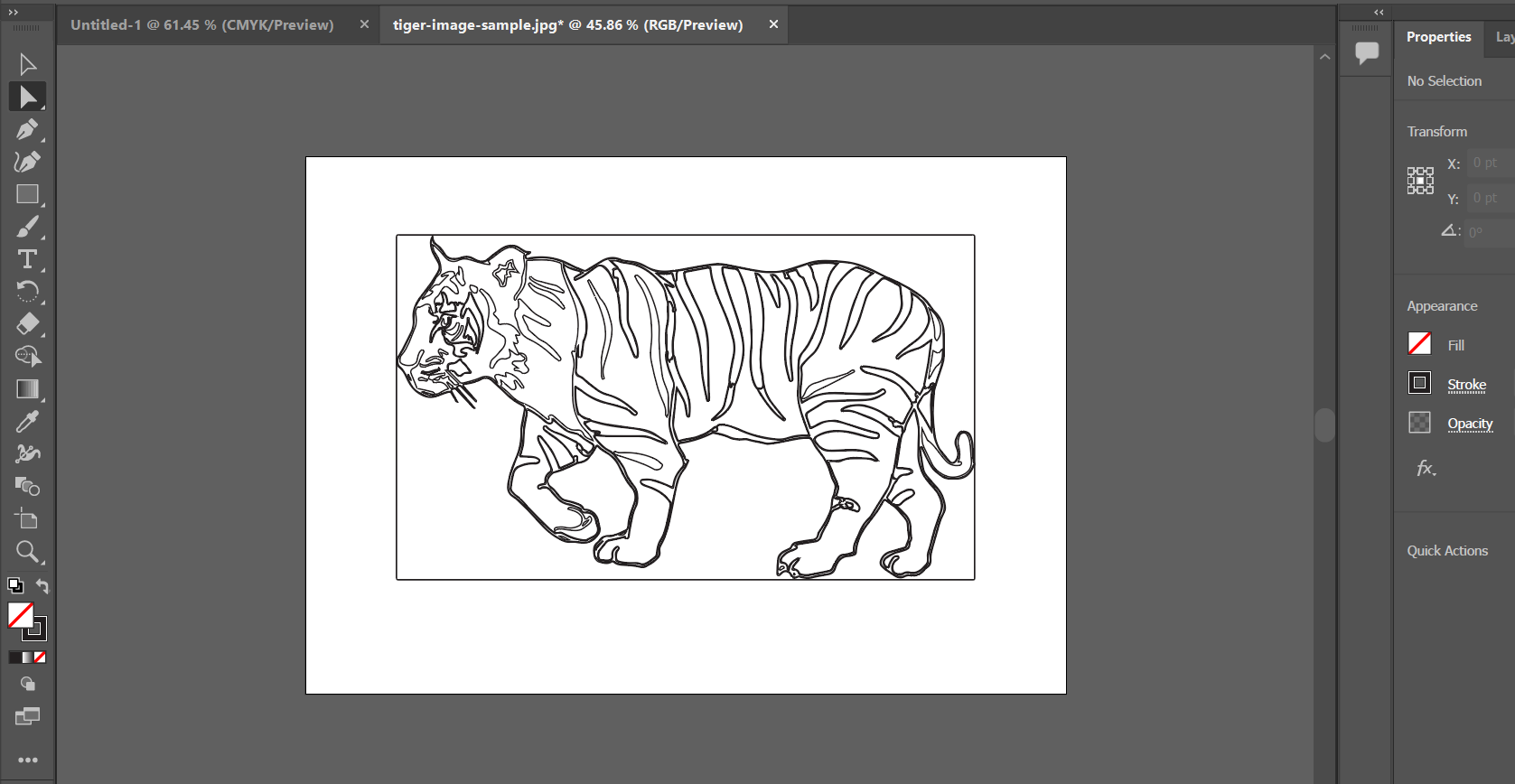 How Do I Convert An Image To Outline In Illustrator