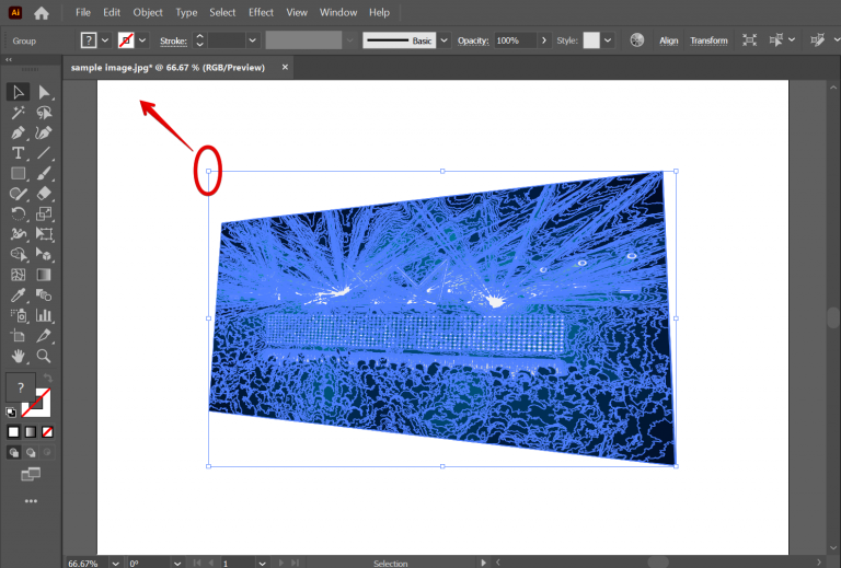 How do I change the perspective of an image in Illustrator ...