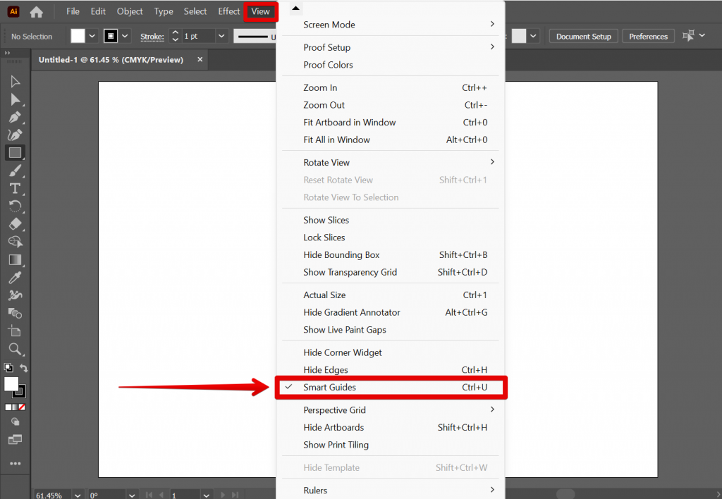 How do I turn on Smart Guides in Illustrator? - WebsiteBuilderInsider.com