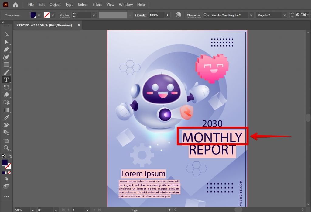 How do I edit an existing text in Illustrator? - WebsiteBuilderInsider.com
