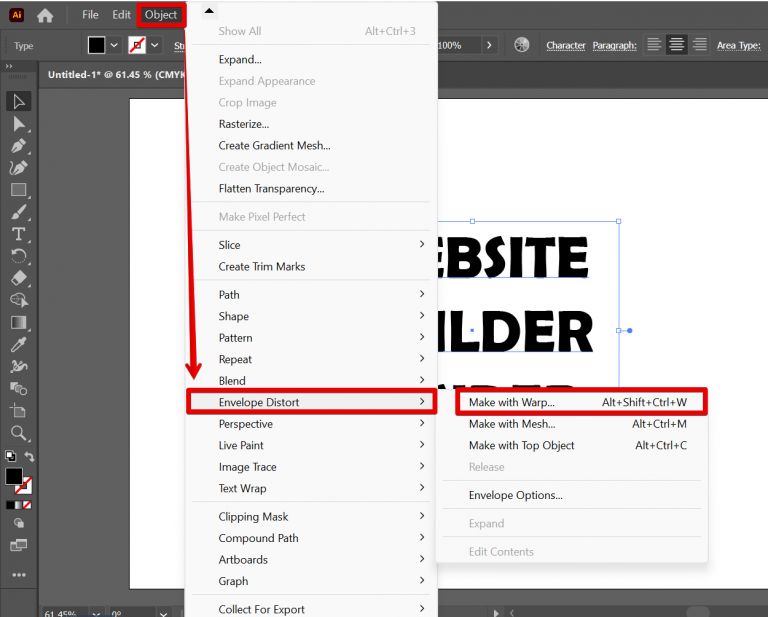 How do you distort text in Illustrator? - WebsiteBuilderInsider.com