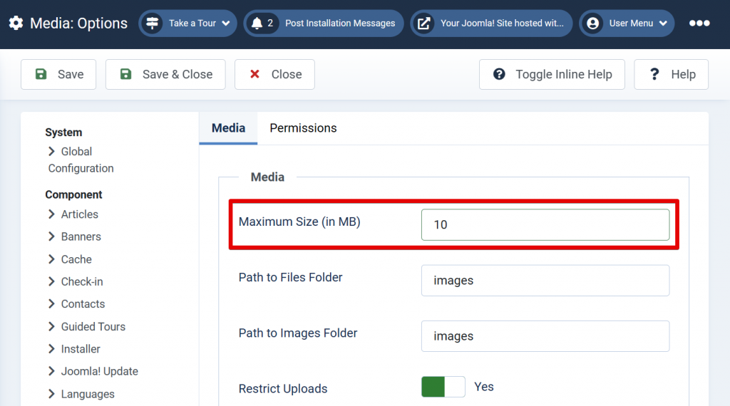 How do you change the maximum upload size in Joomla? - WebsiteBuilderInsider.com