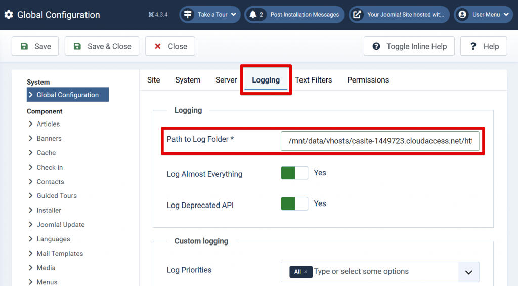 Where can you find and view the Joomla log? - WebsiteBuilderInsider.com