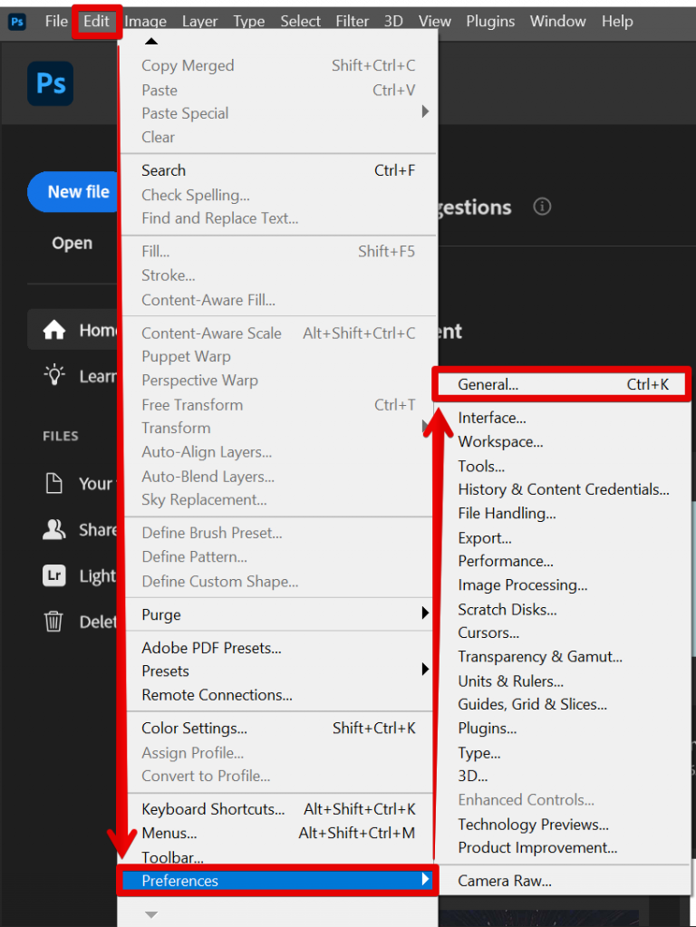 How do I reset Photoshop to default settings? - WebsiteBuilderInsider.com