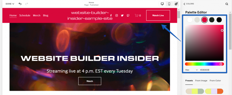How do I change the header color in Squarespace? - WebsiteBuilderInsider.com