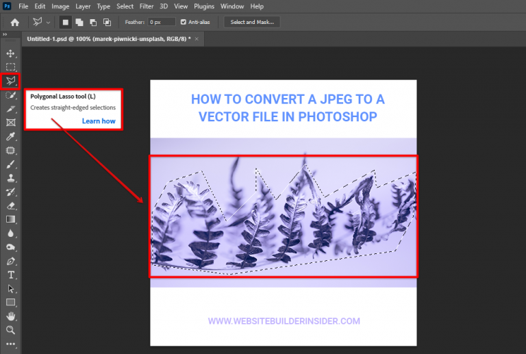 How do I convert a JPEG to a vector file in Photoshop ...