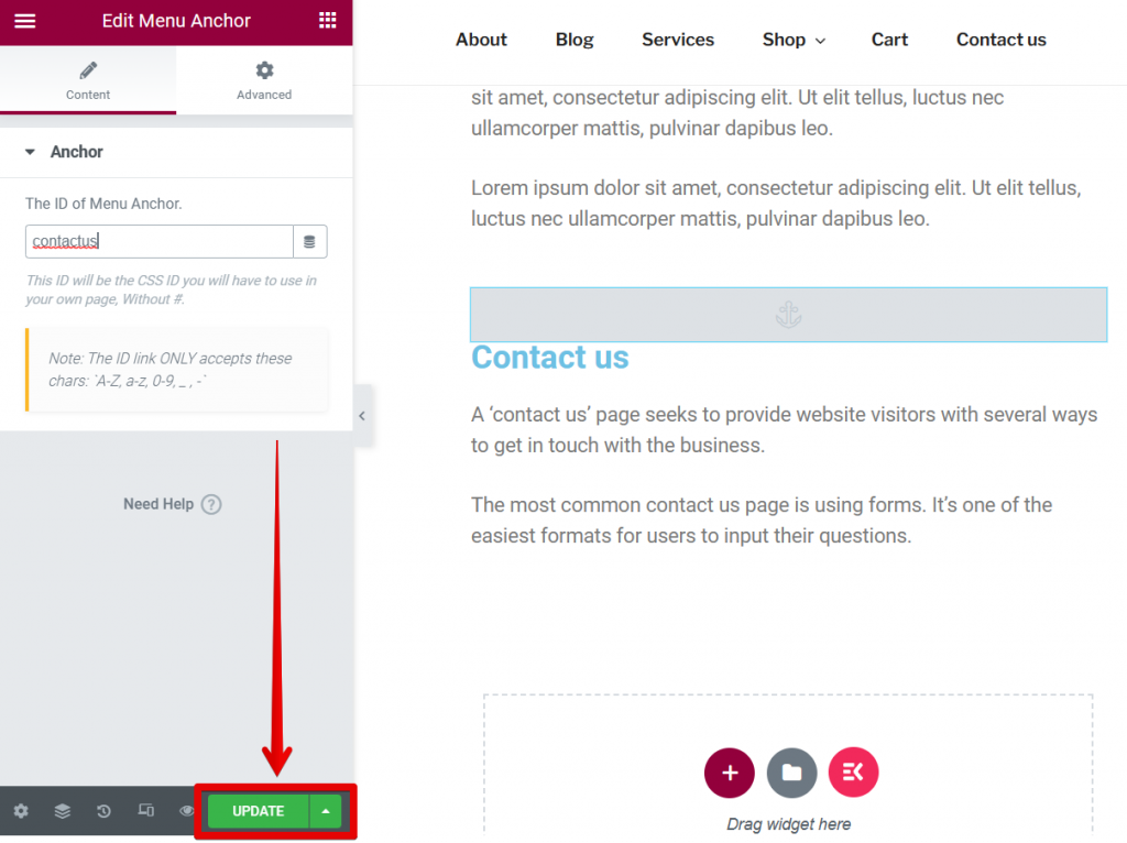 How do I scroll to a section Elementor? - WebsiteBuilderInsider.com