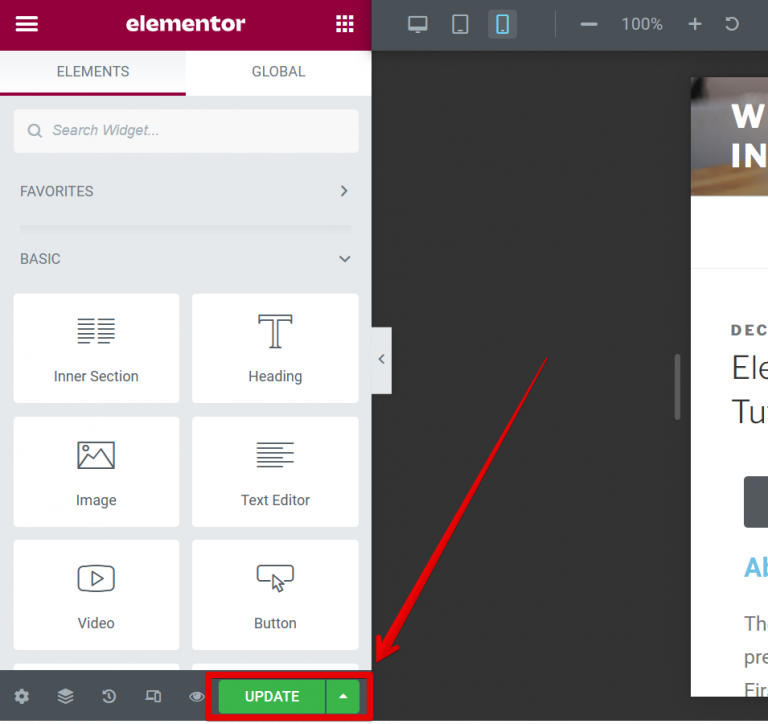 How do I edit the mobile view in Elementor? - WebsiteBuilderInsider.com