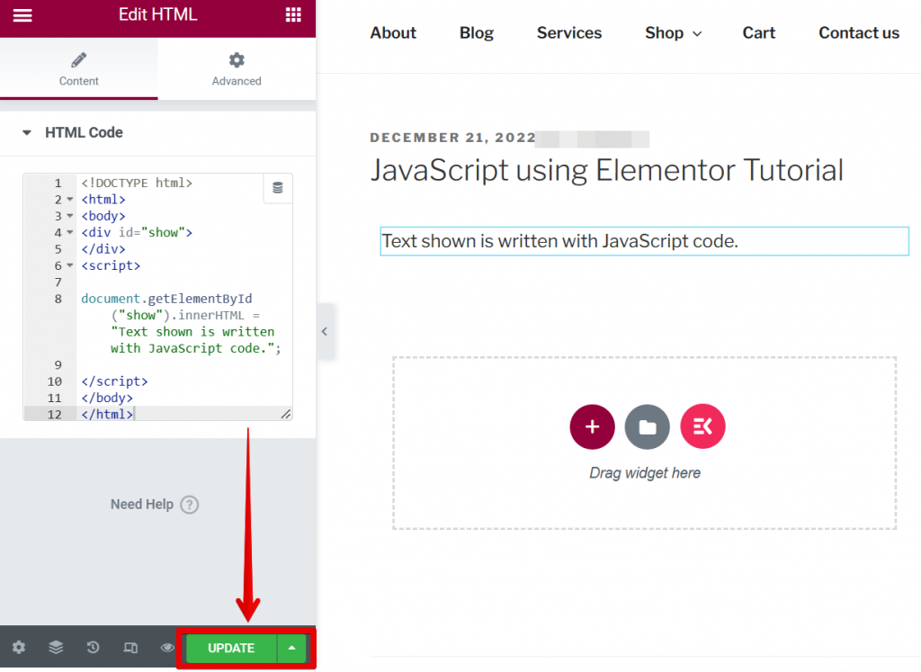 如何将 JavaScript 添加到 Elementor？ - 源码社