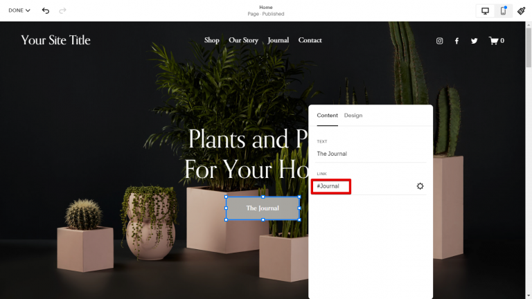 How Do I Link a Button to a Section in Squarespace? - WebsiteBuilderInsider.com