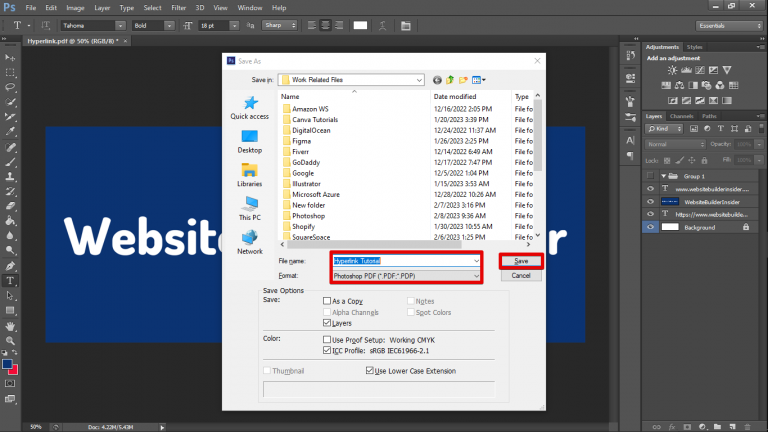 Can You Insert Hyperlinks in Photoshop? - WebsiteBuilderInsider.com