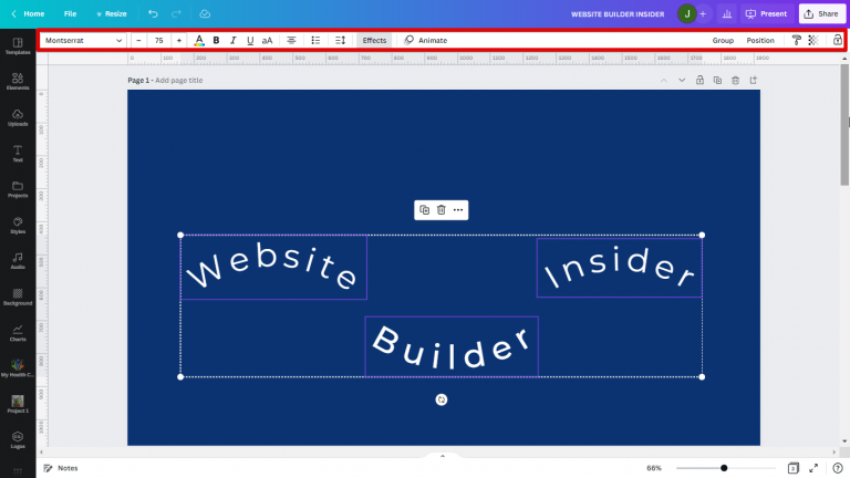 Can You Warp Text in Canva? - WebsiteBuilderInsider.com