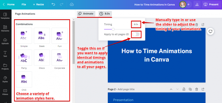 Can You Time Animations in Canva? 2024 Full Guide ...