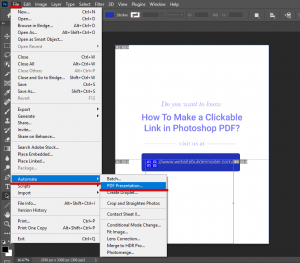 How Do I Make a Clickable Link in Photoshop PDF ...