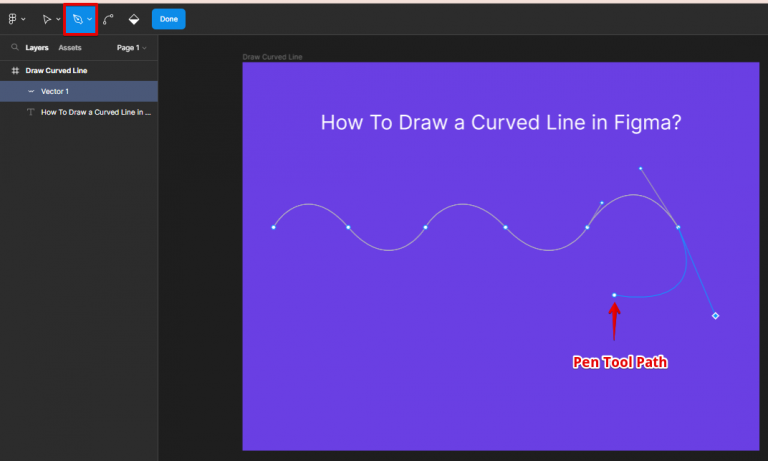 How To Draw a Curved Line in Figma? [Complete Step By Step 2024 Guide] - WebsiteBuilderInsider.com