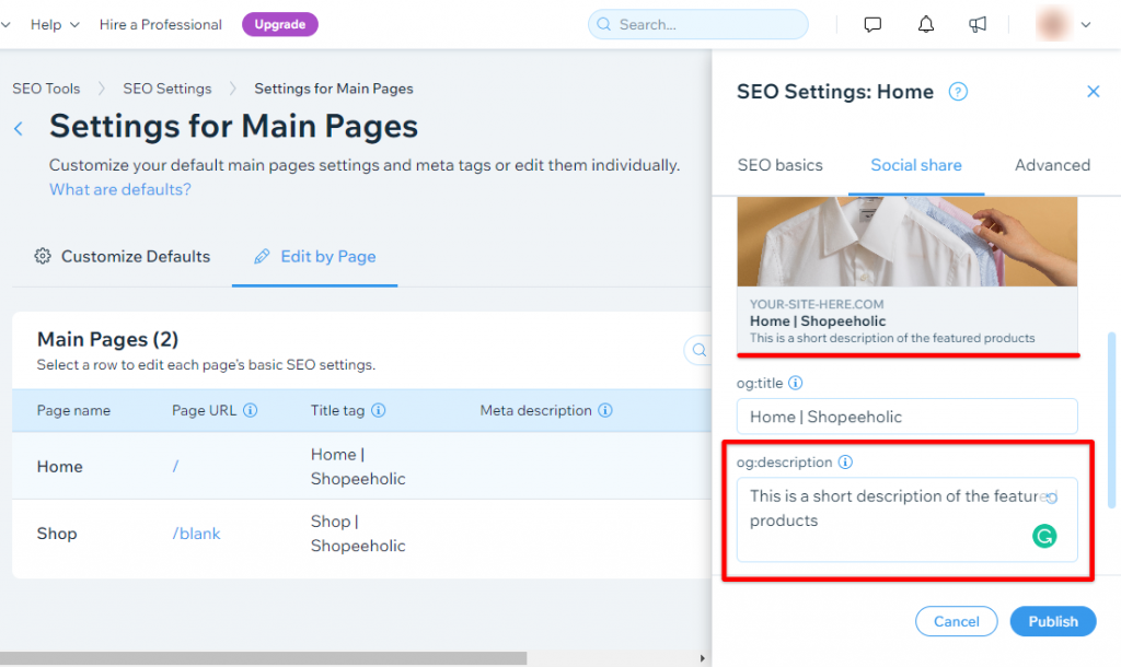 How Do I Change the Picture That Displays When I Share My Website Link ...