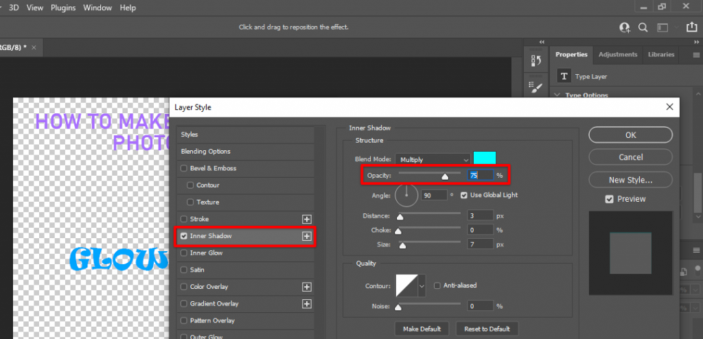 How Do I Make Text Glow in Photoshop? - WebsiteBuilderInsider.com