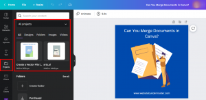 Can You Merge Documents in Canva? - WebsiteBuilderInsider.com