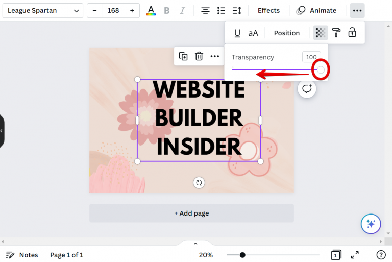 Can You Make Text See Through in Canva? - WebsiteBuilderInsider.com