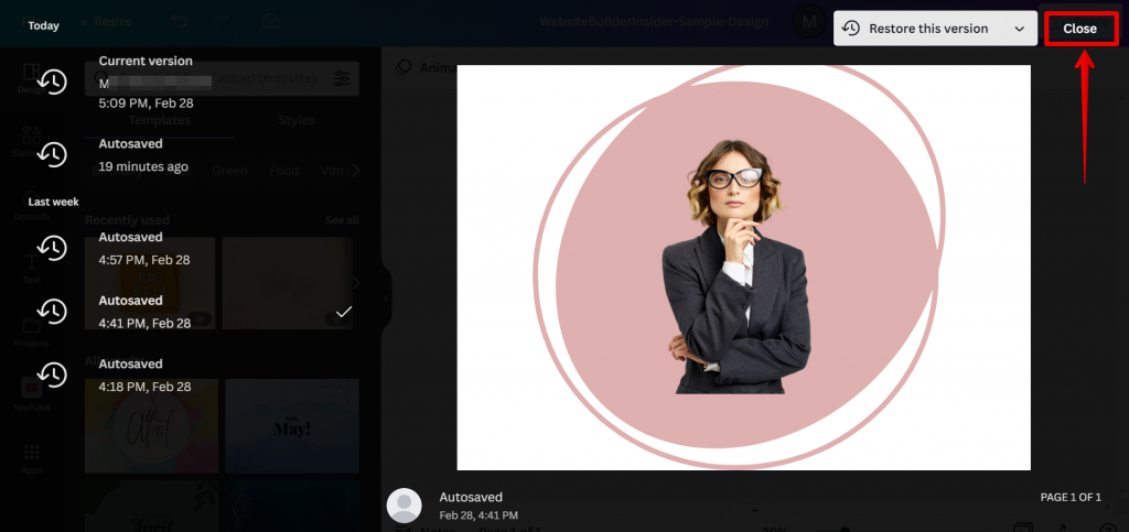 How Do I Check My Canva History? - WebsiteBuilderInsider.com