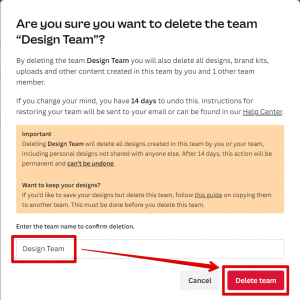 How Do I Delete a Team on Canva? - WebsiteBuilderInsider.com