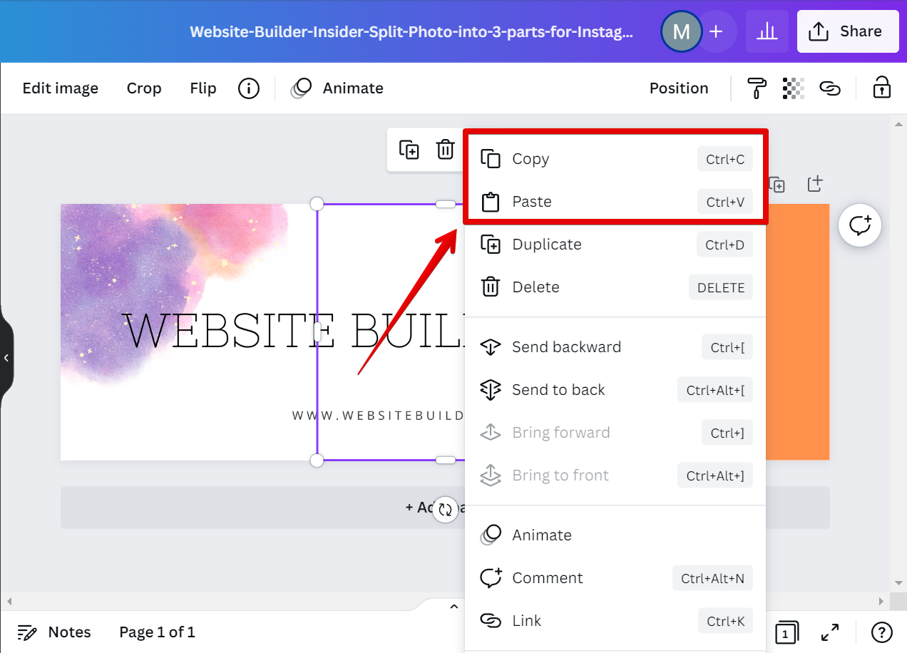 How Do You Split a Picture Into 3 on Canva on Instagram ...