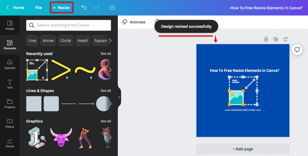 How To Resize Shapes In Canva - Design Talk