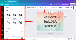 Where Is the Editor Toolbar in Canva? - WebsiteBuilderInsider.com