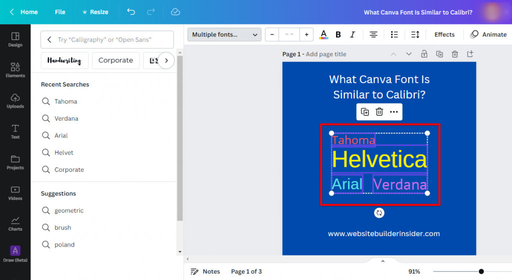 What Canva Font Is Similar to Calibri? - WebsiteBuilderInsider.com