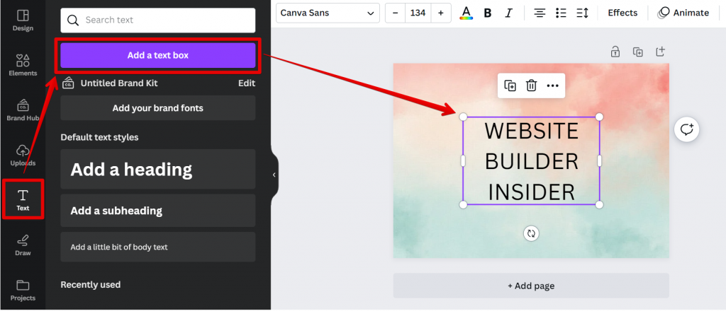 How Do I Overlay Text in Canva? - WebsiteBuilderInsider.com