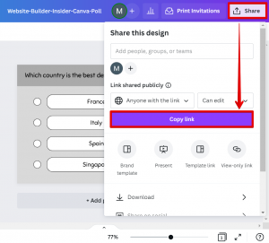 How Do I Create a Poll in Canva? - WebsiteBuilderInsider.com