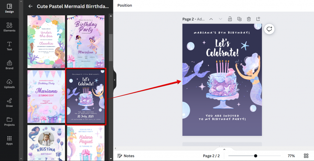 How Do You Make a Double Sided Invitation on Canva ...