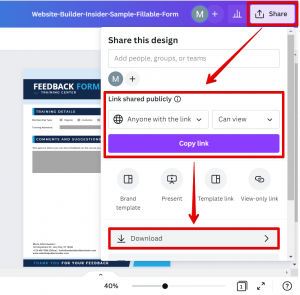 Can I Create a Fillable Form in Canva? - WebsiteBuilderInsider.com