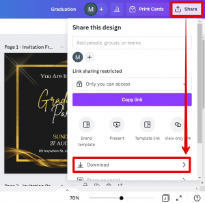 How Do You Make a Front and Back Invitation on Canva ...