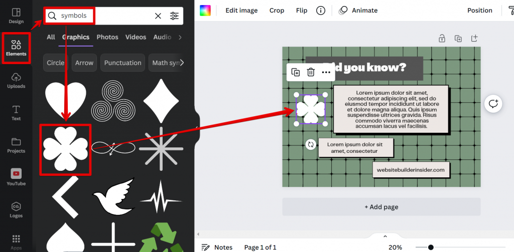 How Do I Insert a Symbol in Canva? - WebsiteBuilderInsider.com