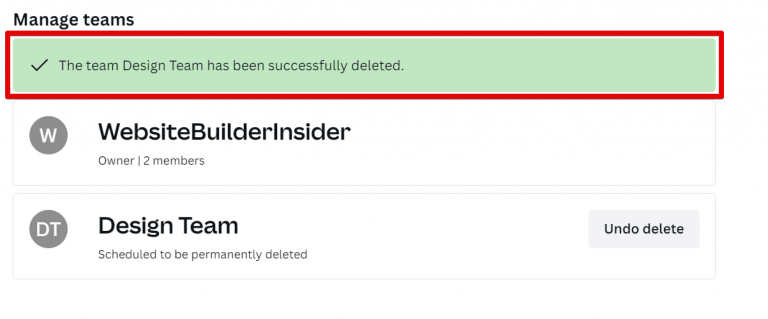 How Do I Delete a Team on Canva? - WebsiteBuilderInsider.com