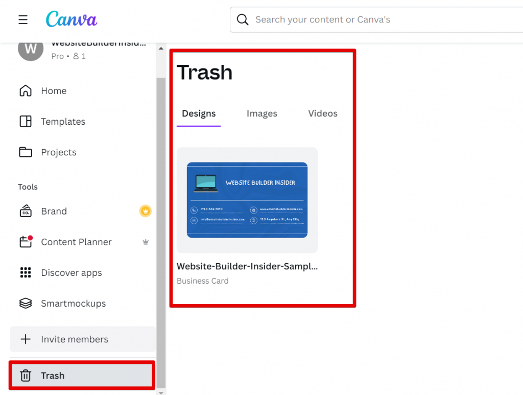 Why Are All My Canva Designs Disappeared? - WebsiteBuilderInsider.com