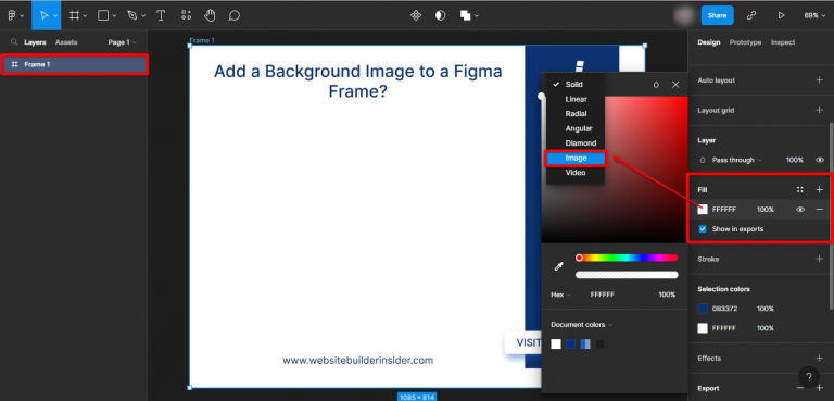 How Do I Add a Background Image to a Figma Frame ...