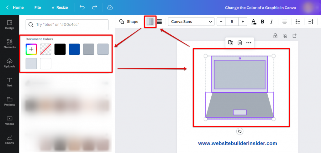 Can You Change the Color of a Graphic in Canva? - WebsiteBuilderInsider.com