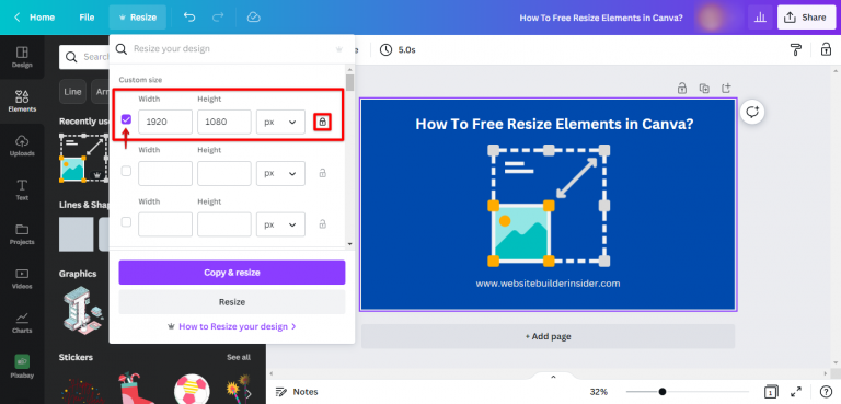 How Do I Free Resize Elements in Canva? - WebsiteBuilderInsider.com