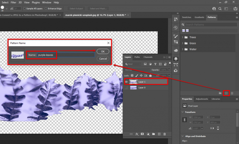 How Do I Convert a JPEG to a Pattern in Photoshop ...