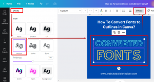 How Do I Convert Fonts to Outlines in Canva? - WebsiteBuilderInsider.com