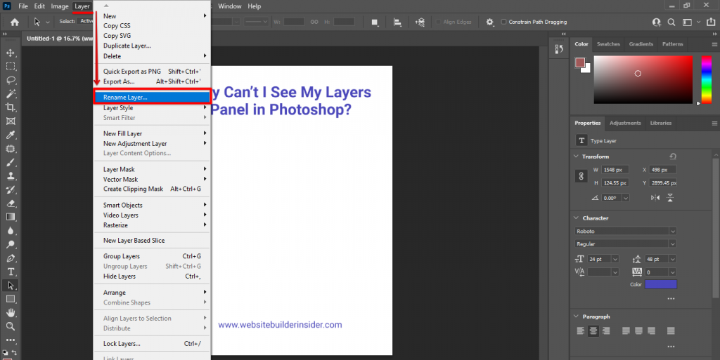 Why Can't I See My Layers Panel in Photoshop? - WebsiteBuilderInsider.com