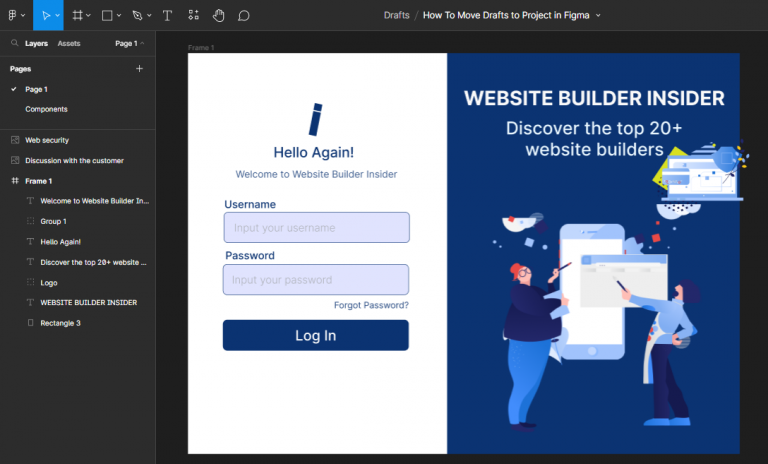 How Do I Move Drafts to Project in Figma? - WebsiteBuilderInsider.com